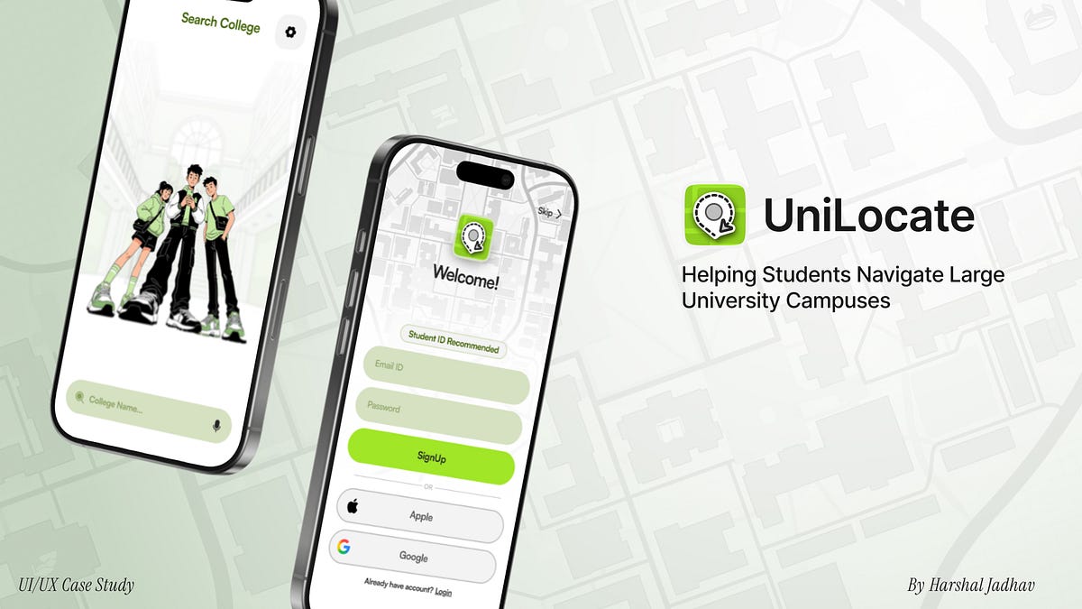UniLocate – UX Case Study Designing a College Campus Navigation App for ...