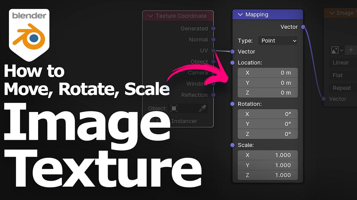 Blender 이미지 텍스처를 회전하고 크기를 조정하는 방법 - artist B cgian - Medium