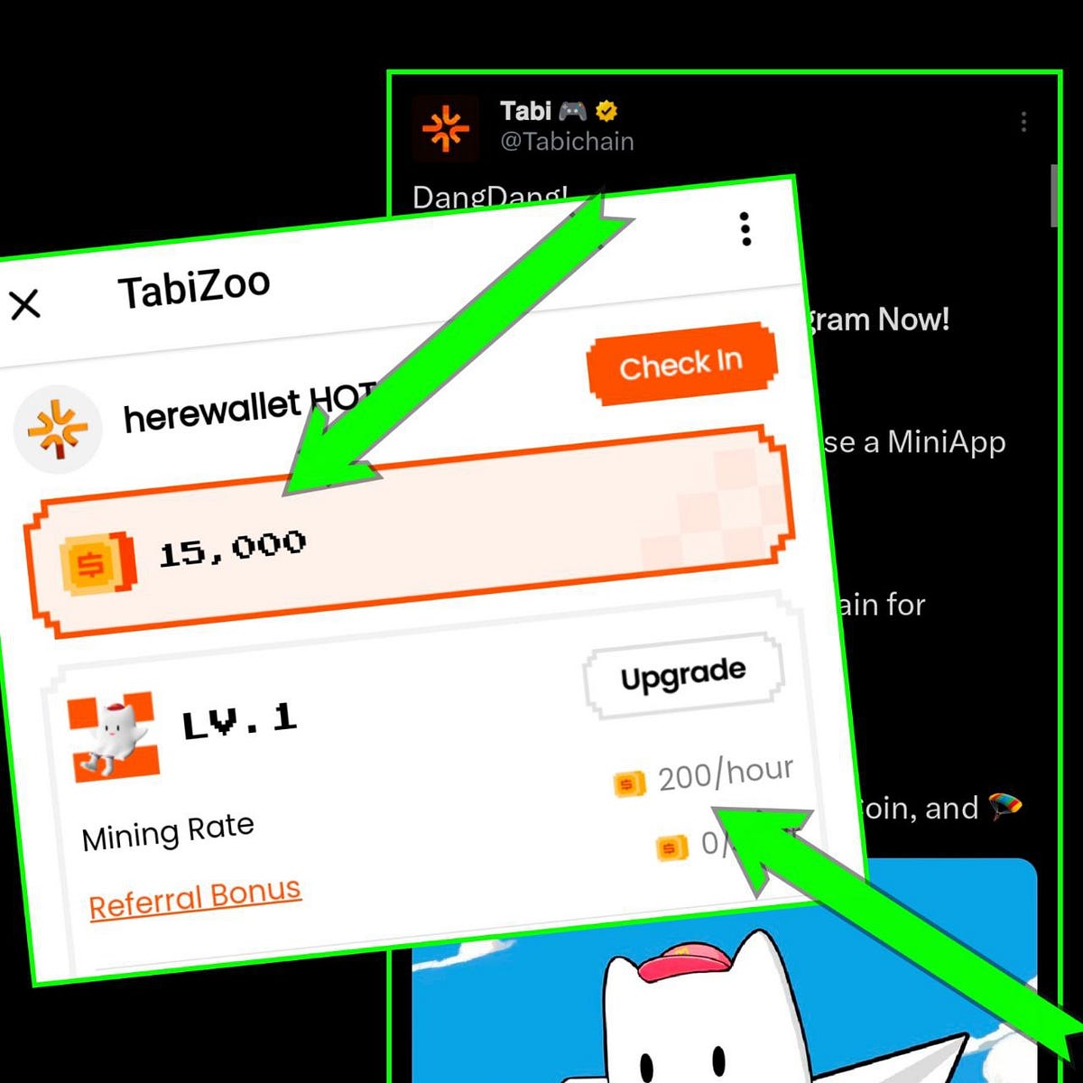 💪 Trend is Your friend, $TABI launched their Telegram Mini app.😳😳😳 ...