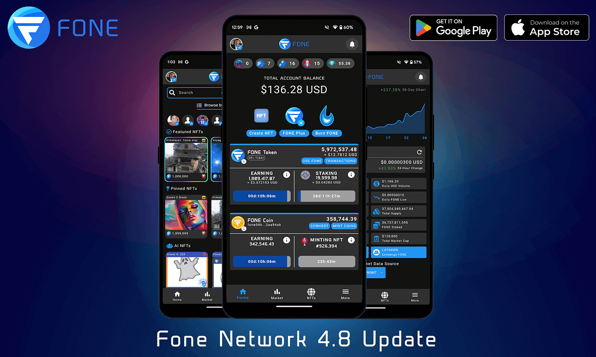 Fone Network 4.8 Update. Hello Everyone, | by FoneBlockchain | Medium