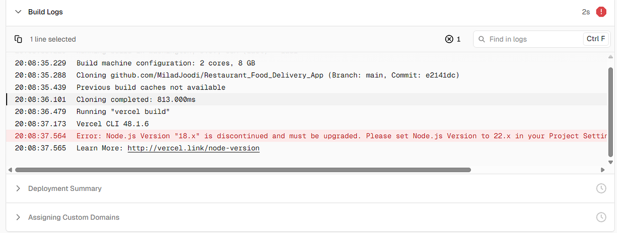 How to Fix Node.js Version 18.x Error on Vercel - Joodi - Medium