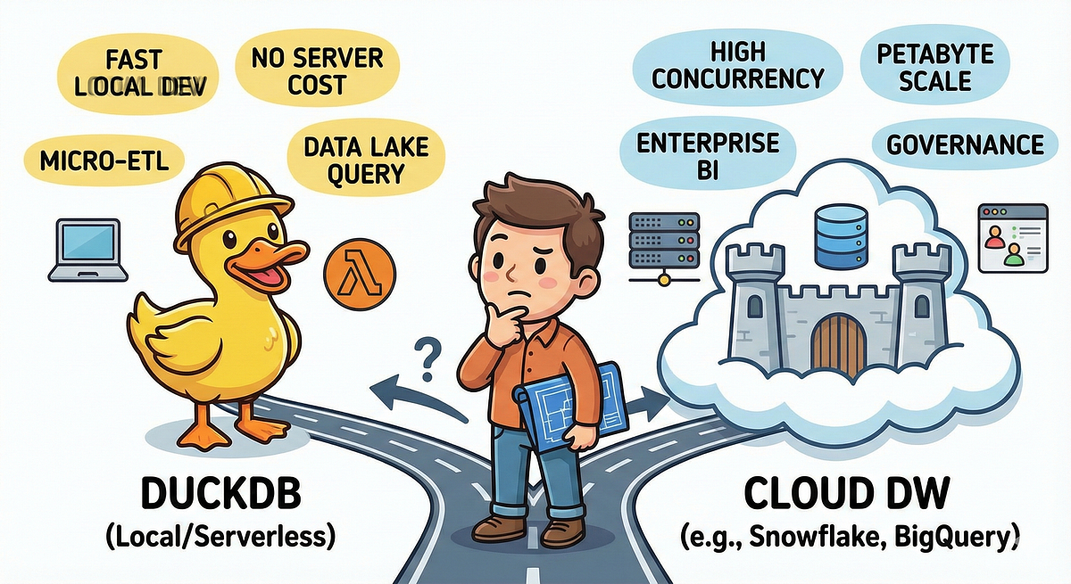 DuckDB vs. Cloud Data Warehouses | Data Engineer Things