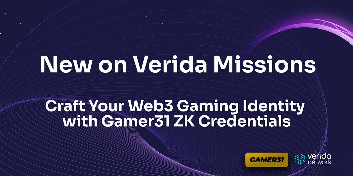New on Verida Missions: Craft Your Unique Web3 Gaming Identity with ...