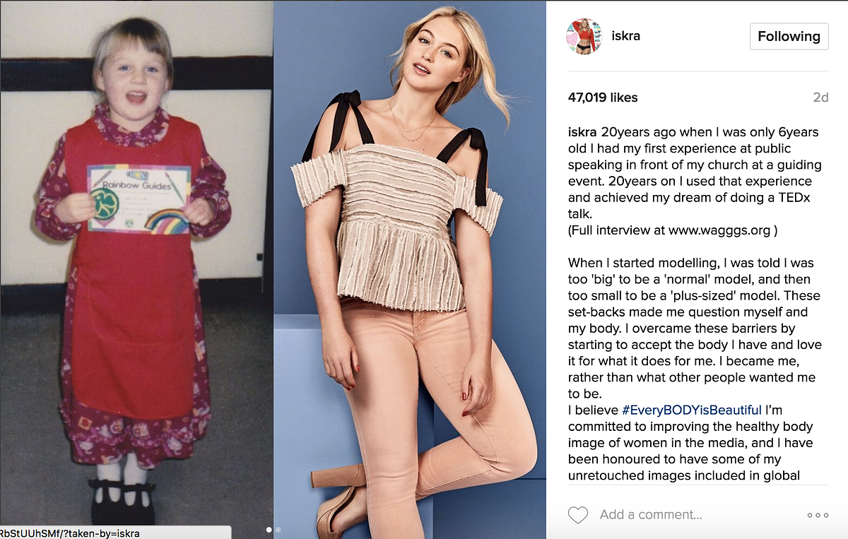 Personal Branding Success: Iskra Lawrence | by Dayna Wong | RTA902 ...
