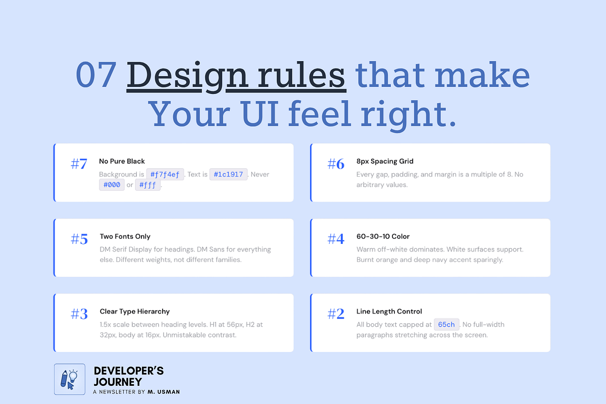 7 Design Rules That Take 10 Minutes to Learn and Fix Your UI Forever ...