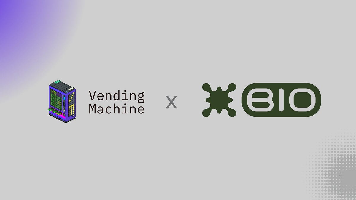 BIO Partners with Vending Machine for Token Design and Economic ...