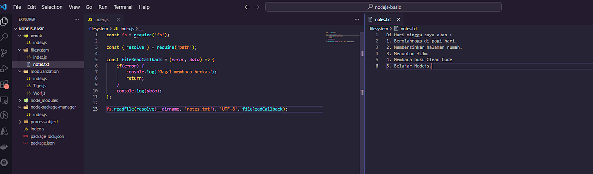 Node Js - Filesystem. Seluruh data di komputer dikelola dan… | by gifaryroby | Medium