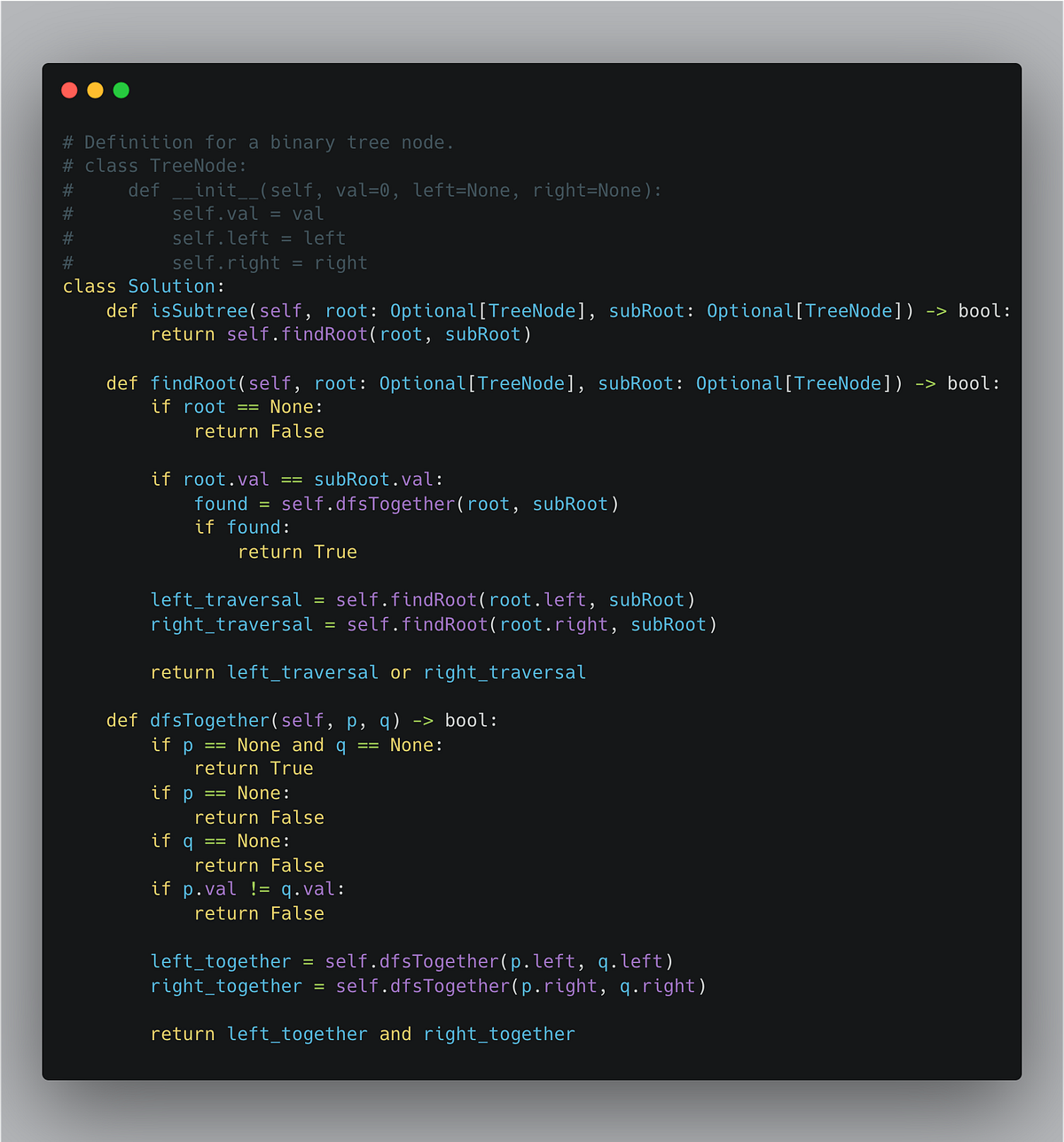 Leetcode Patterns Adventure 28 — Subtree Of Another Tree By Evan Hong