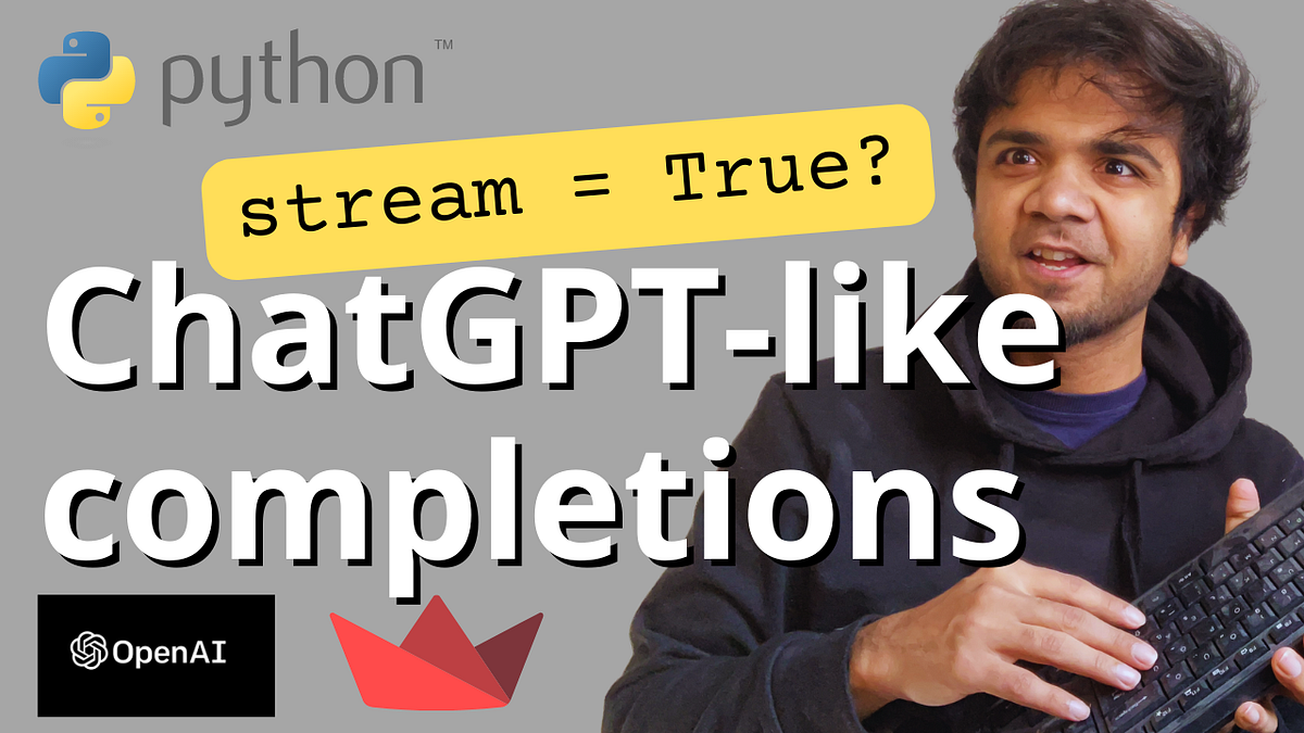 How to ‘stream’ output in ChatGPT style while using openAI Completion method | by Avra | Medium
