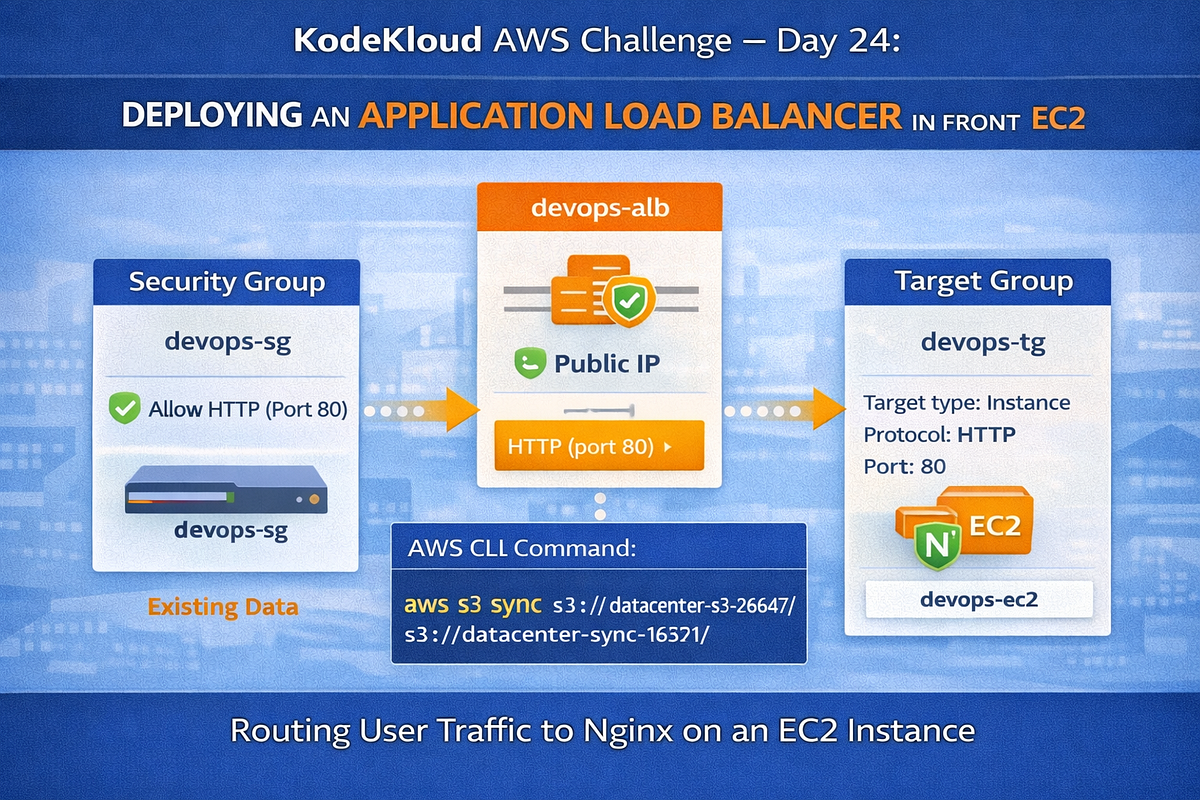 KodeKloud AWS Challenge — Day 24: Deploying an Application Load ...