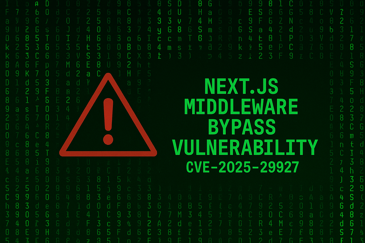 Next.js Middleware Bypass Vulnerability (CVE-2025–29927): What You Need ...