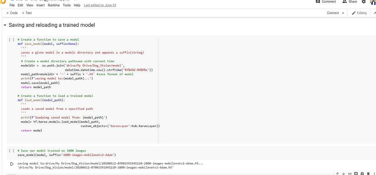 Save and Load Model. Saving and Reloading Model | by Kumaramarjeet | Medium