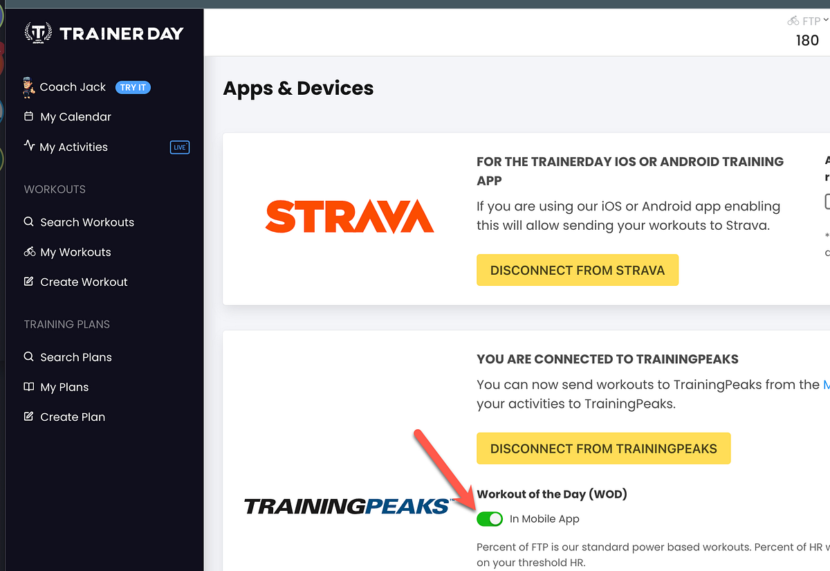 How to use yourTrainingPeaks Calendar in our App - TrainerDay - Medium