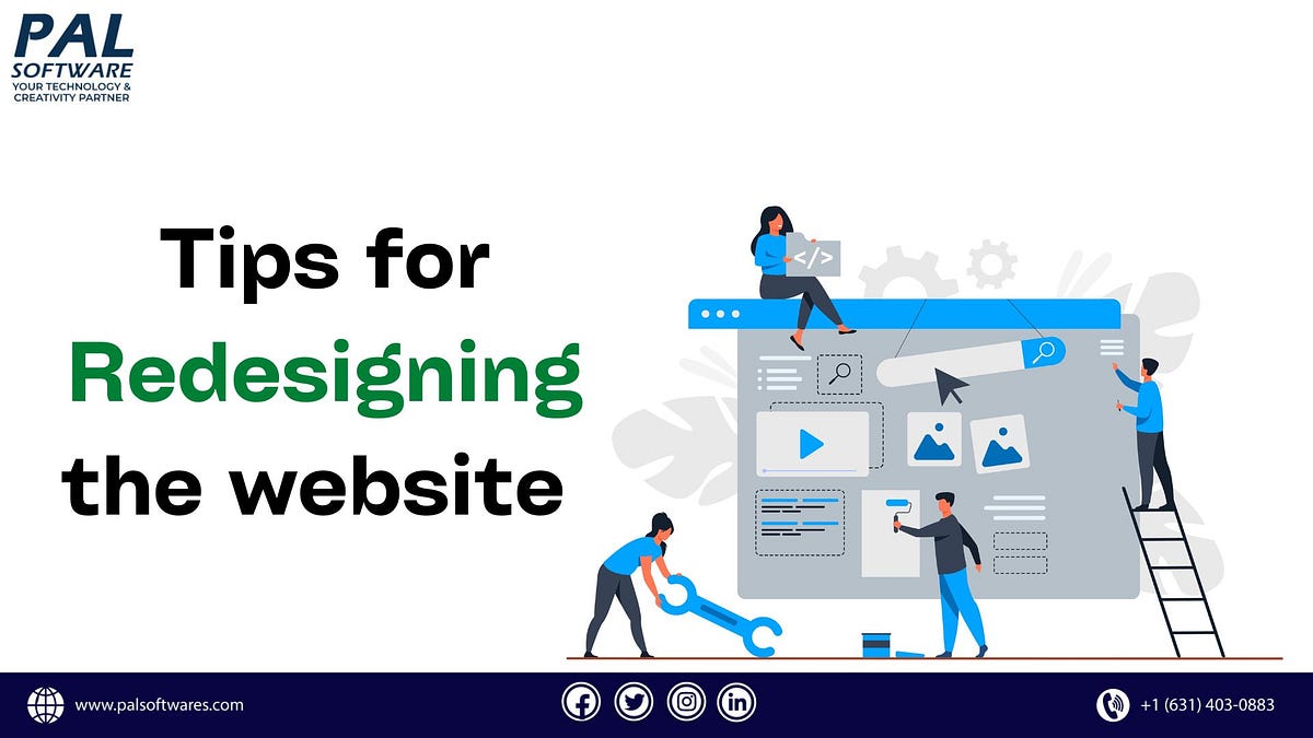 Tips to redesign the website. Website whether it’s for business or ...