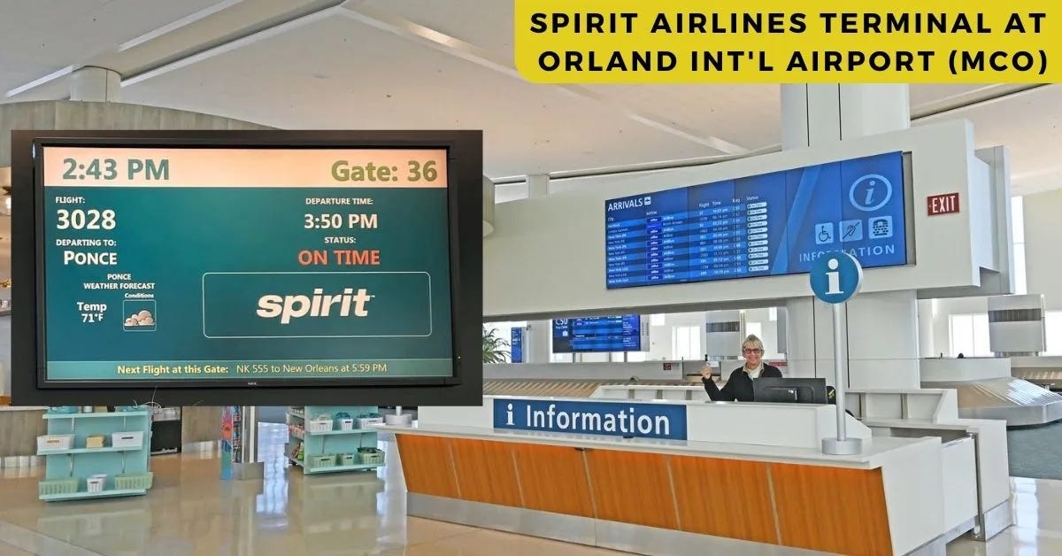 What terminal is Spirit at Orlando Airport (MCO)? | by AviaTech Channel ...