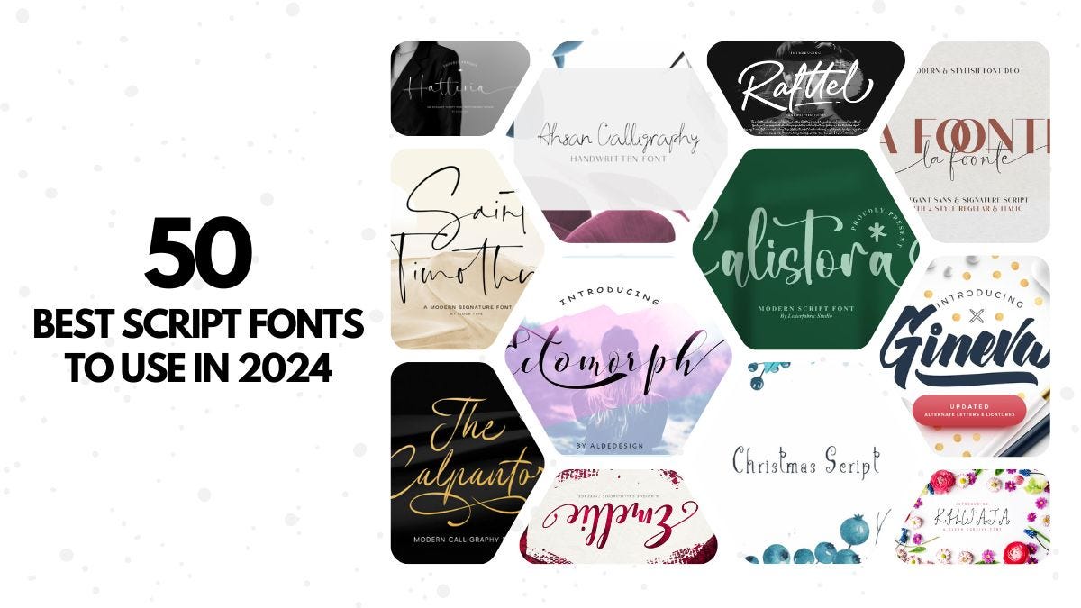 The 50 Best Script Fonts to Use in 2024 | Bootcamp