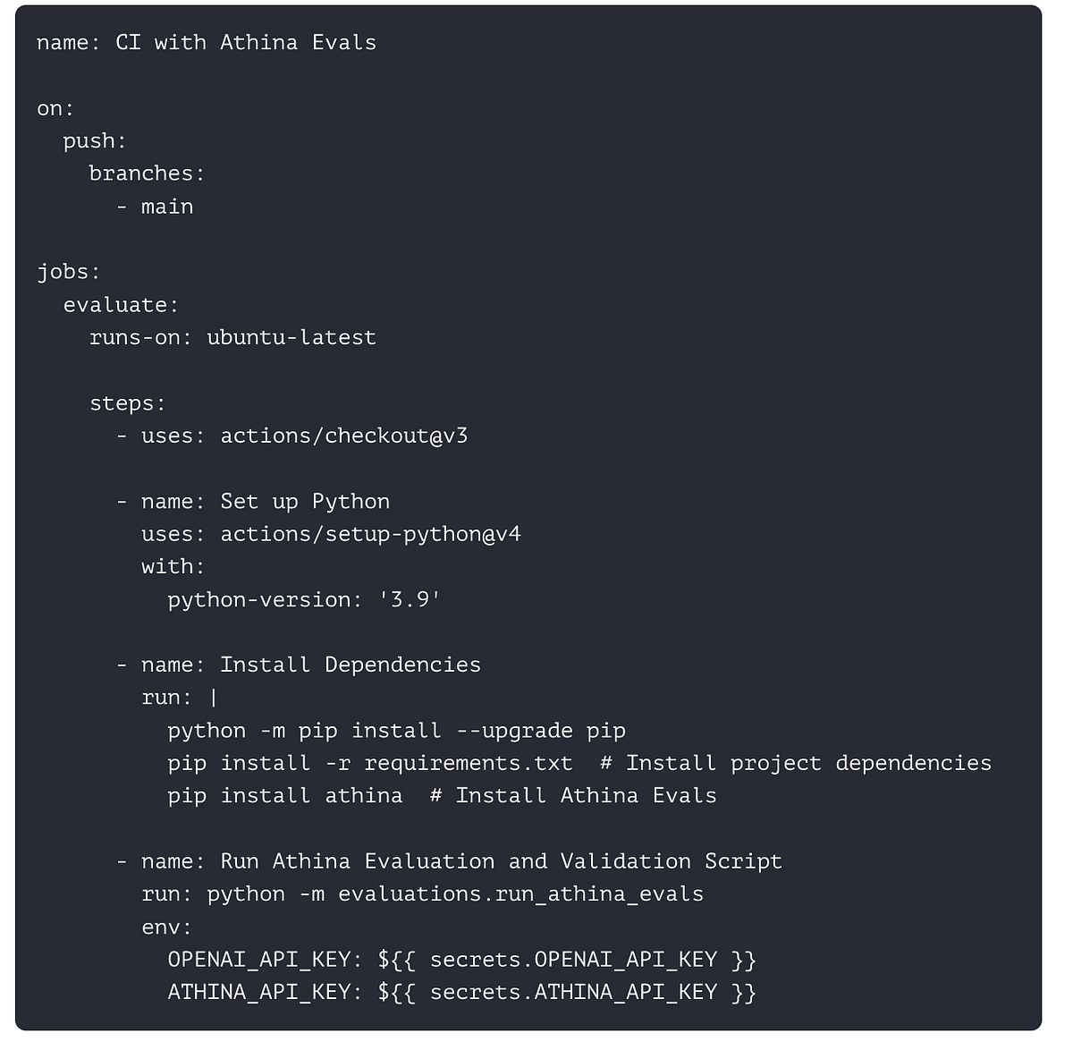 Detect LLM Hallucinations in CI / CD: Evaluate your RAG pipelines using GitHub Actions + Athina ...