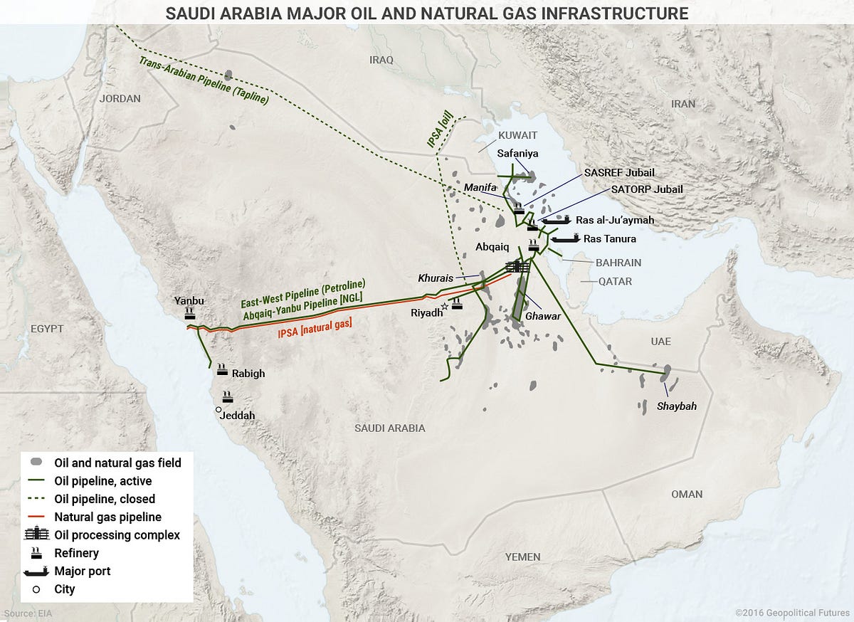 Weekly Graphic: Saudi Arabia’s Oil and Gas Infrastructure | by ...