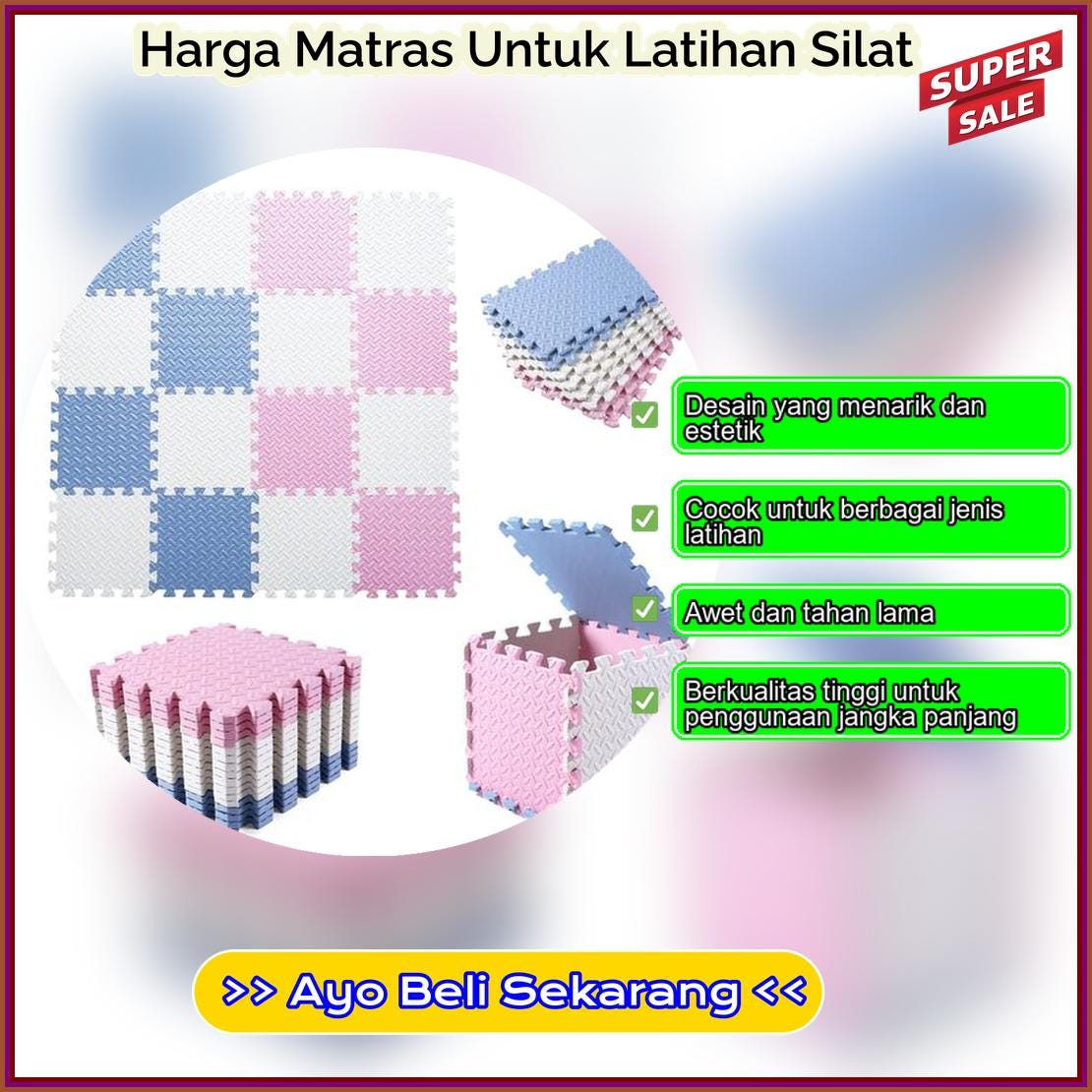 Harga Matras Untuk Latihan Silat - Matras Pabrik - Medium