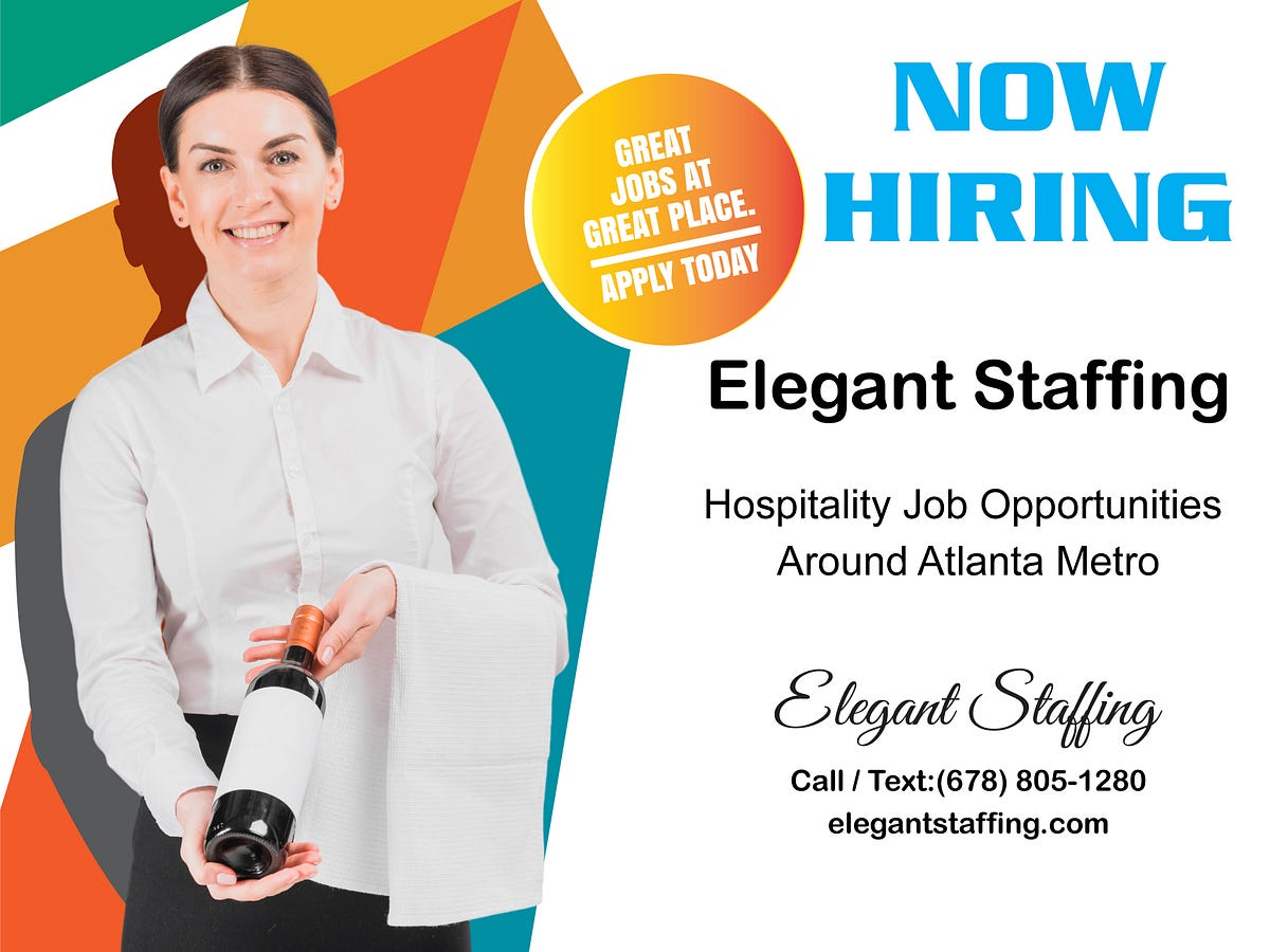 Hospitality Job Opportunities at Atlanta - Elegant Staffing - Medium