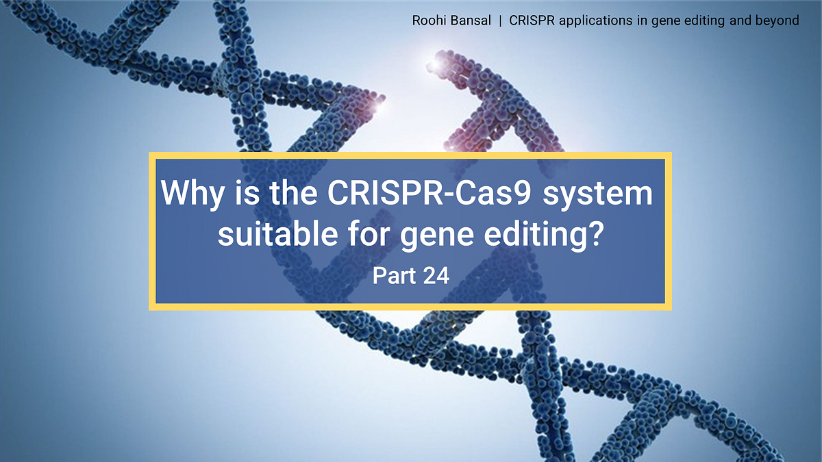 Why is the CRISPR-Cas9 system suitable for gene editing? (Part 24- CRISPR in gene editing and ...