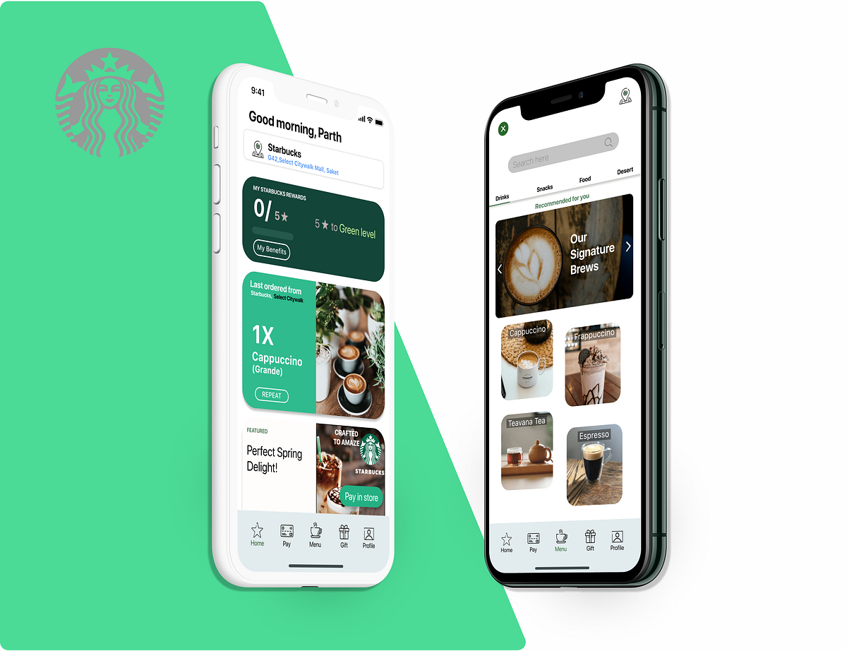 Starbucks Mobile App Redesign: A UX Case Study | by Parth Singh | Medium