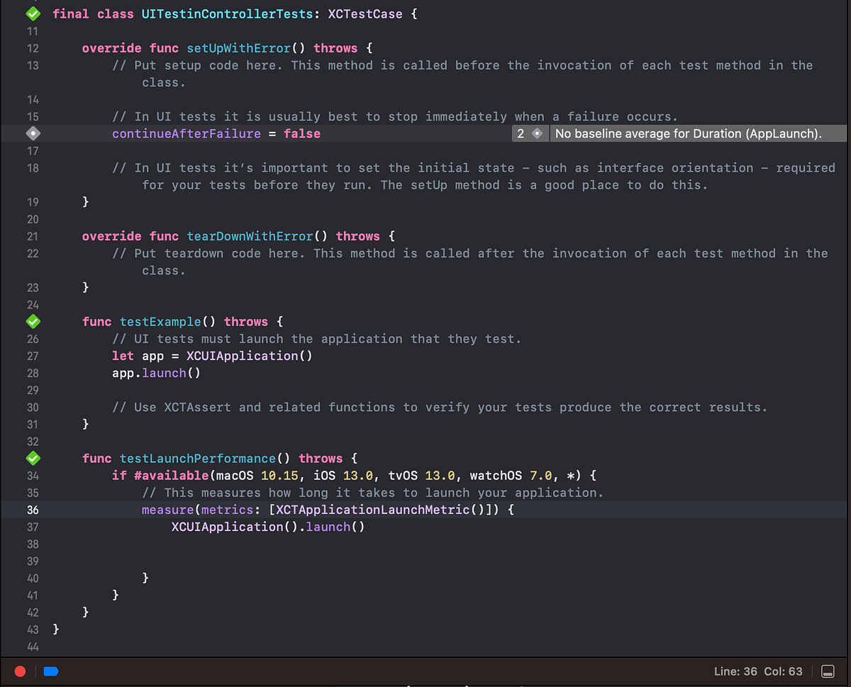 UI and Unit testing in Swift, smallest and easiest practical example ...
