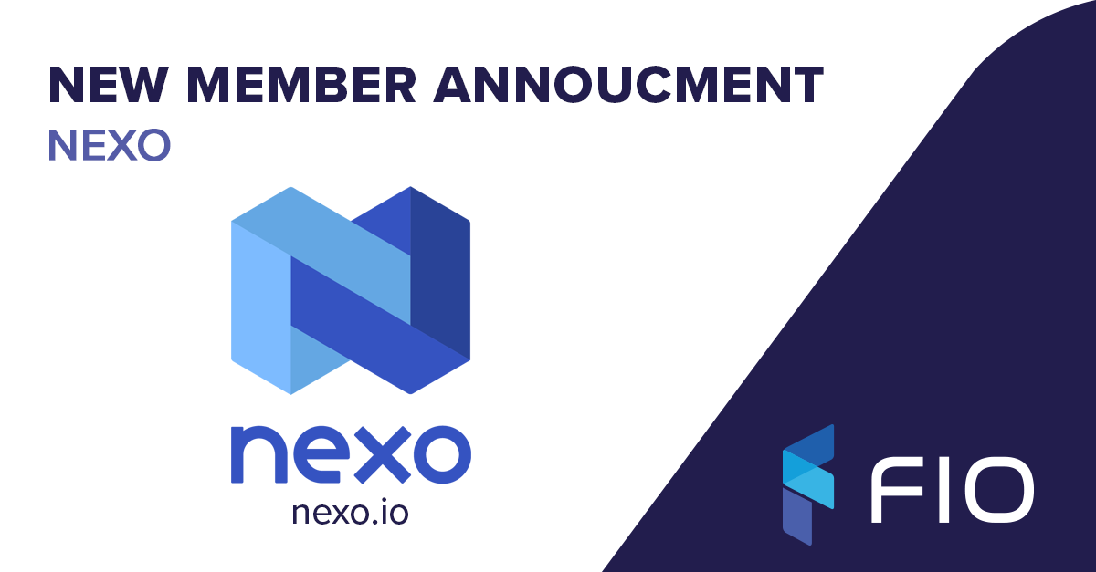 New Member — Nexo. For full press announcement, please… | by FIO | FIO ...