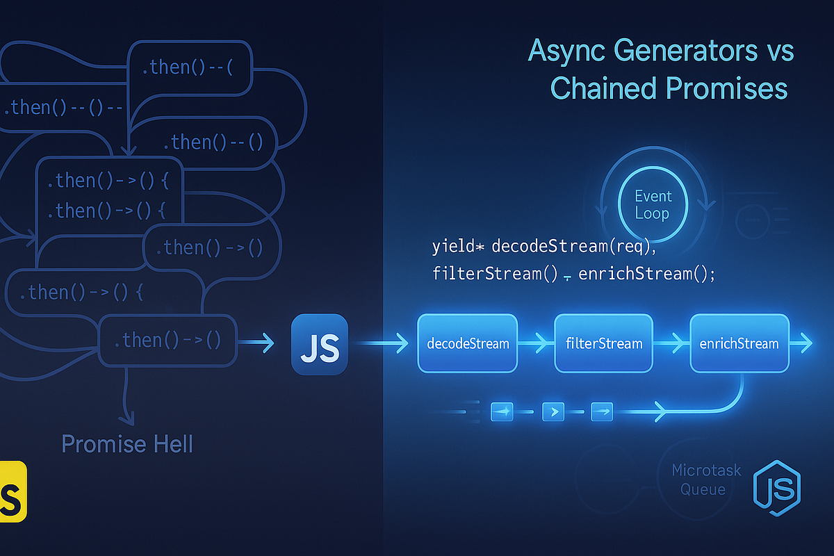 Zero-Cost Async Logic in JavaScript: How I Rewrote Chained Promises with Generators | by Bhagya ...