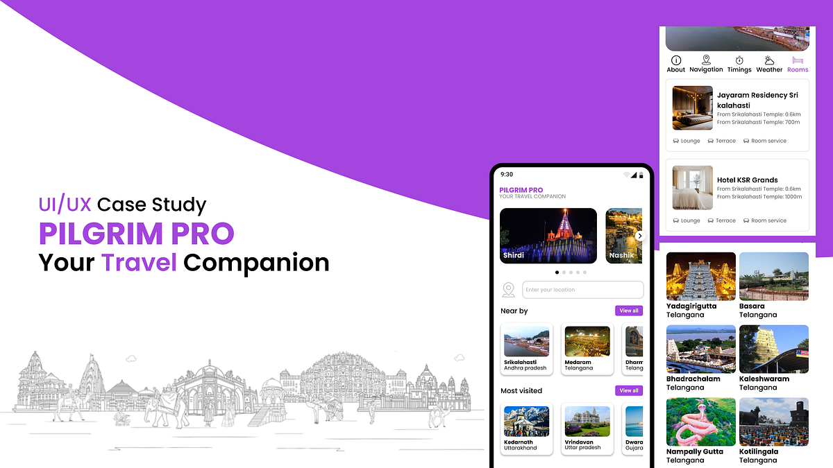 Pilgrim Pro: Your Travel Companion — UI/UX Case Study | by Upendra ...