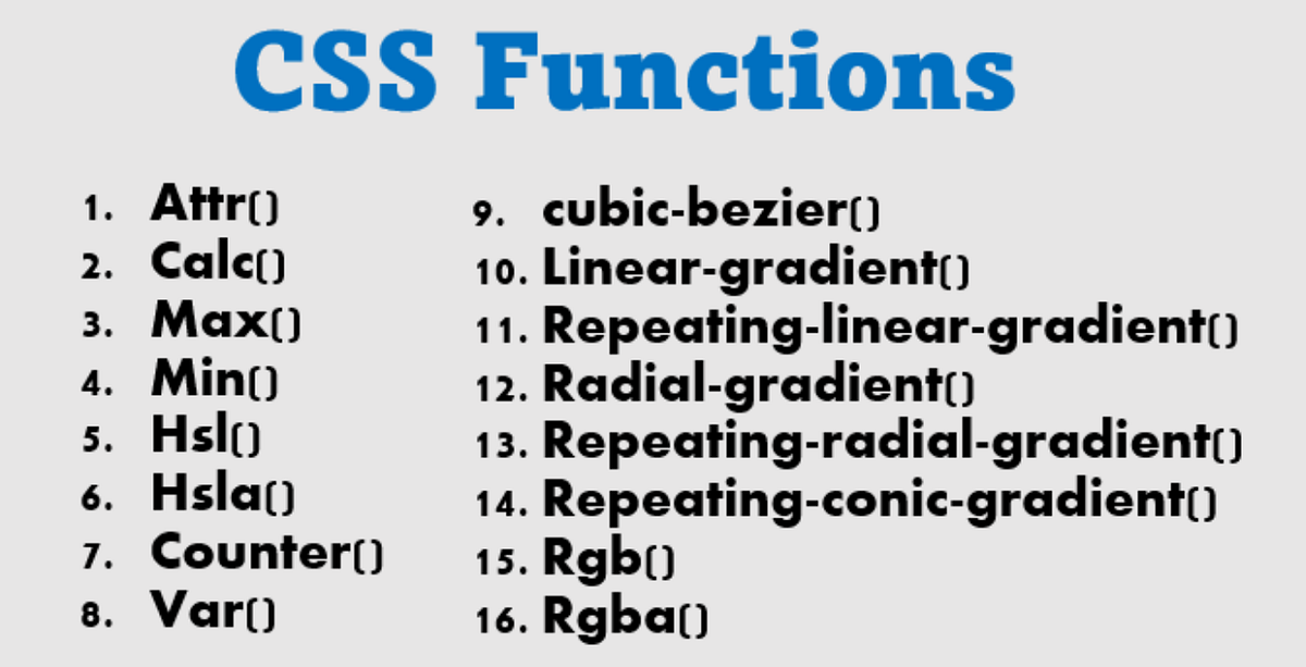 CSS — 17. Function. What is Function? | by Kurniadi | Medium
