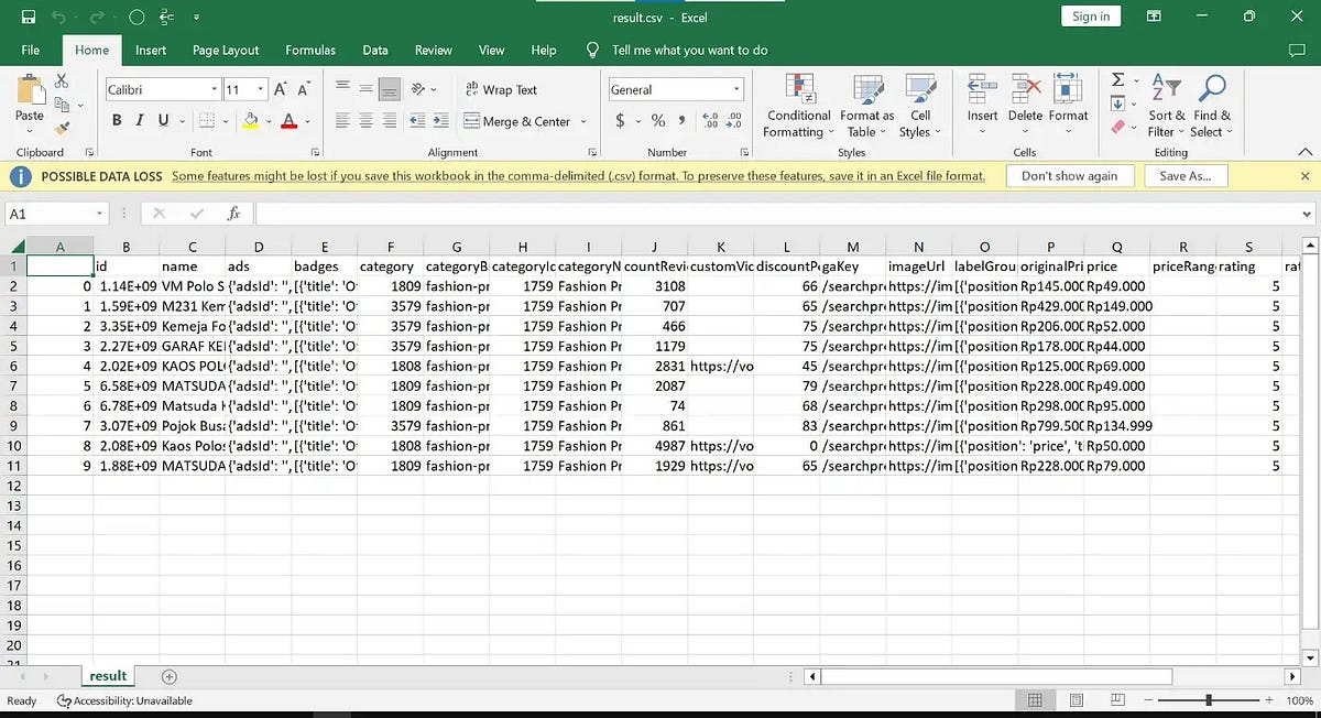 Scrapping Data E-Commerce (Toko Pedia) | by Dhani Anwar | Medium