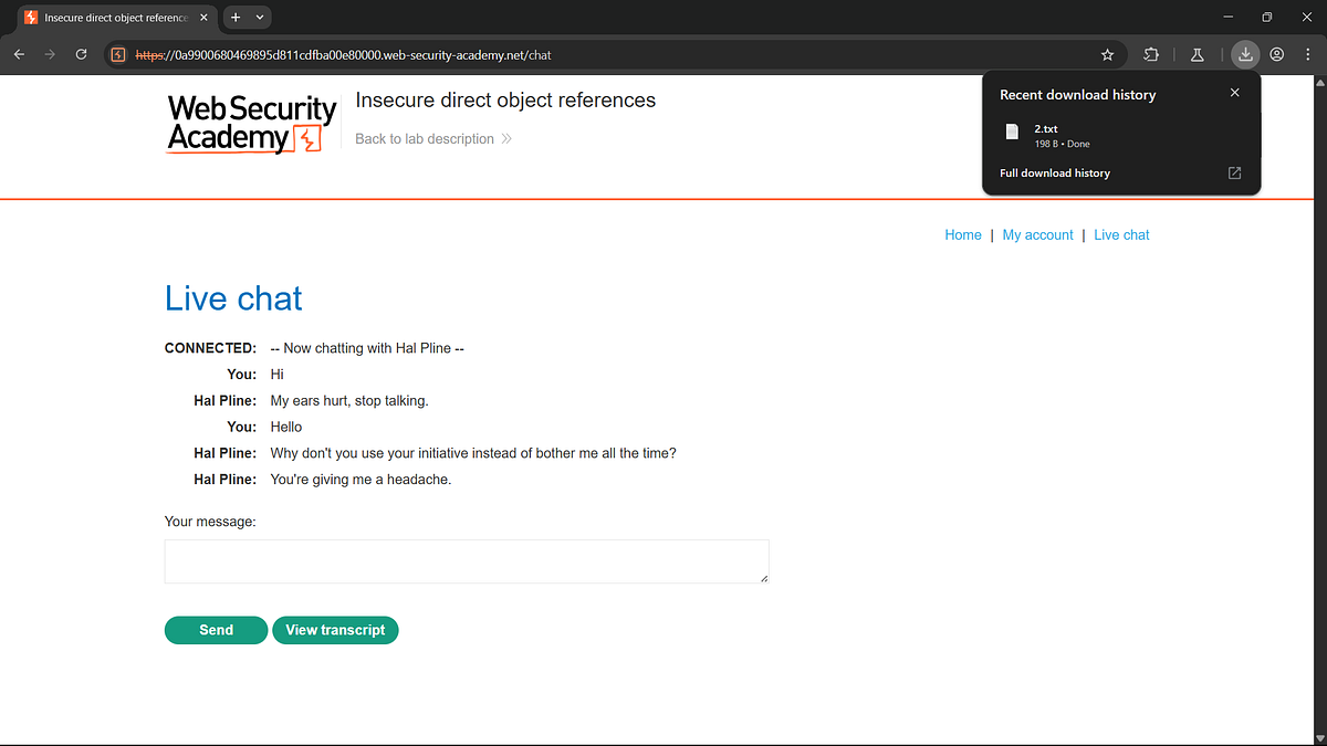 Lab: Insecure Direct Object References 🔓🚀 | by Sumanth Yerranagula | Medium