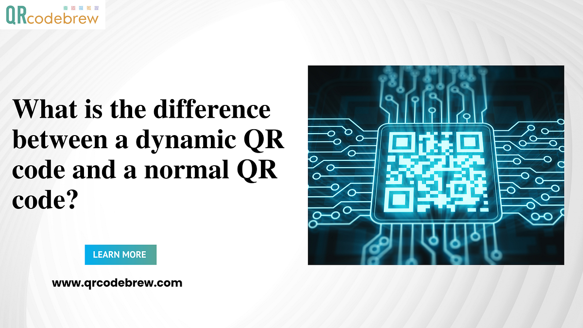 What is the difference between a dynamic QR code and a normal QR code ...