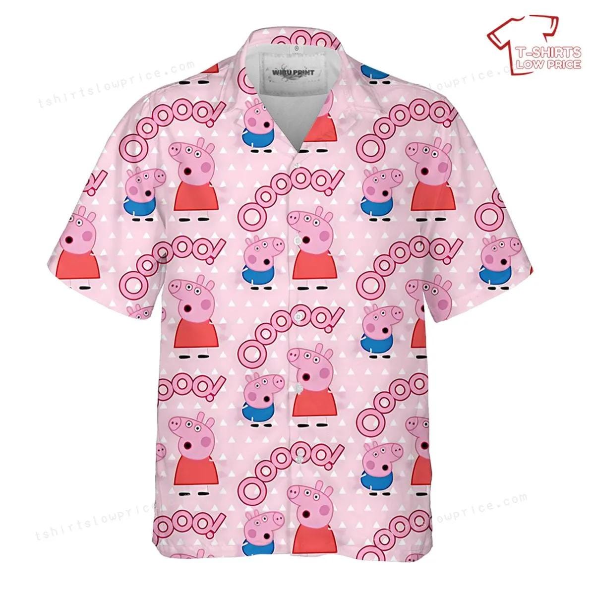 Peppa Pig Cheap Hawaiian Shirt. Let the Fun Shine: Peppa Pig Hawaiian ...