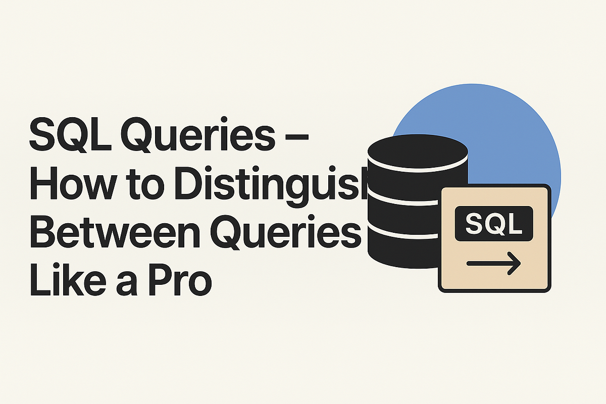 SQL Queries — How to Distinguish Between Queries Like a Pro | by Yigit ...