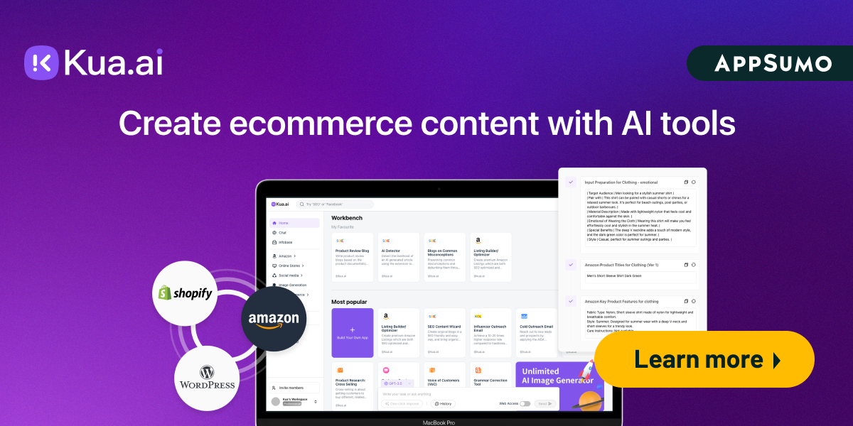 Kua AI Review and Pricing: AI Driven eCommerce Content | by Cal Hewitt | Jan, 2024 | Medium