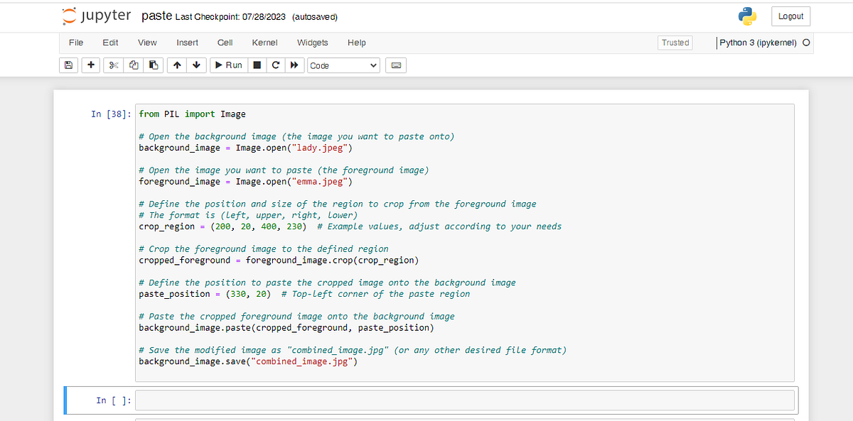 Take 2 photographs in your system and crop one photo face and paste it on another photographs ...