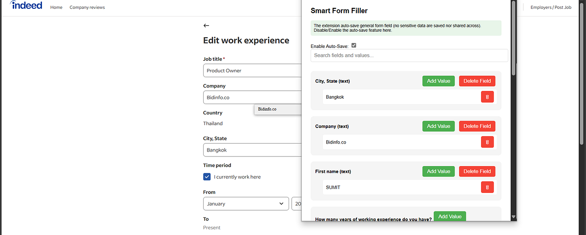 Auto Form Filler Extension. Creating a master form for helping me… | by ...