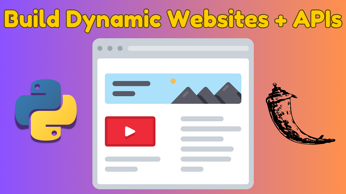 Web Development With Flask And Python Build Dynamic Websites Apis Full Beginner To