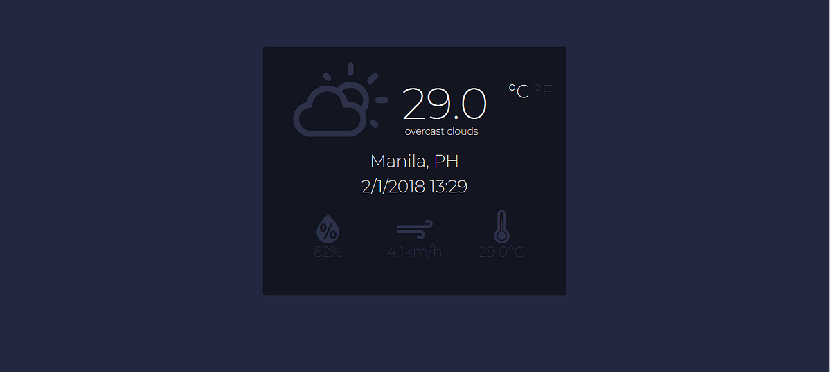 FCC Local Weather App with HTML5 Geolocation and FCC Weather API | by ...