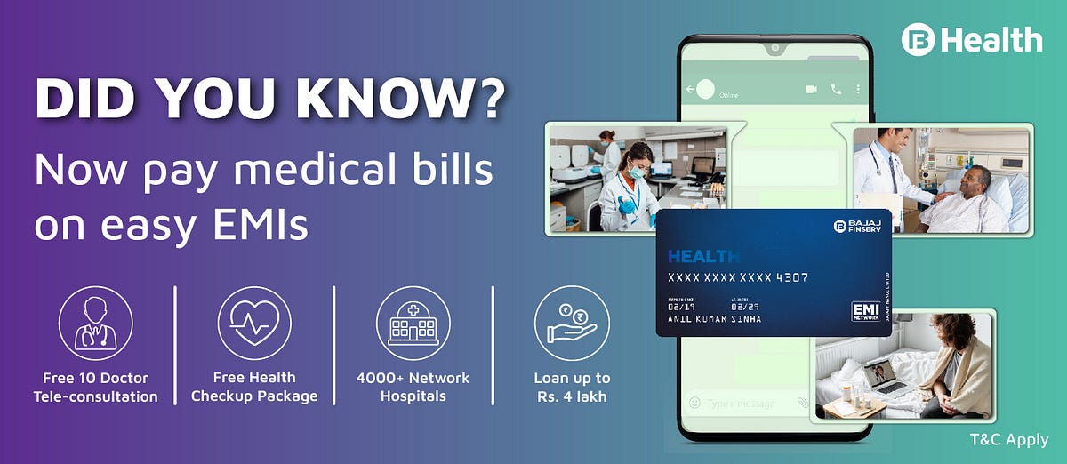 Bajaj Health EMI Card - bajaj finserv - Medium