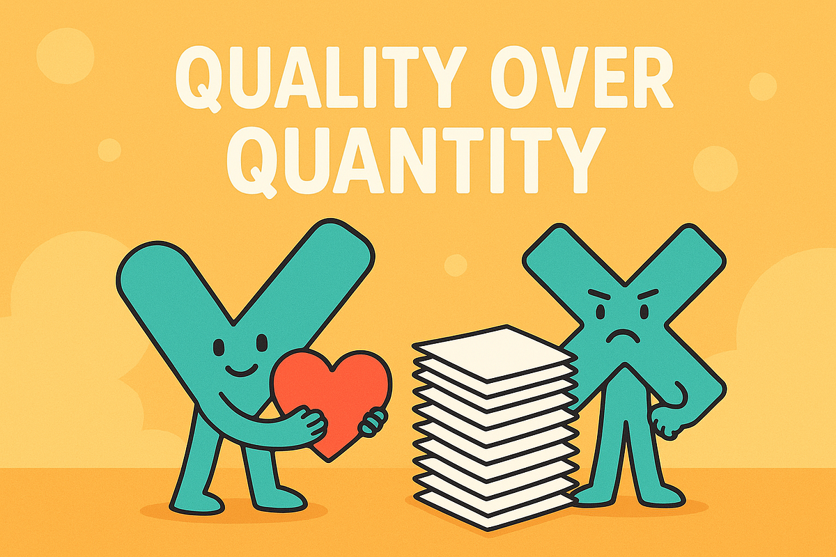 Quality Over Quantity: Why One Good Paragraph Beats 100 Mediocre Posts ...