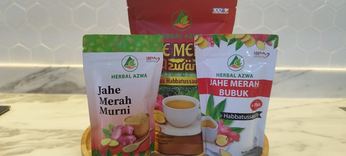 minuman jahe merah Herbal Azwa adalah Jahe Merah Bubuk yang diperkaya ...