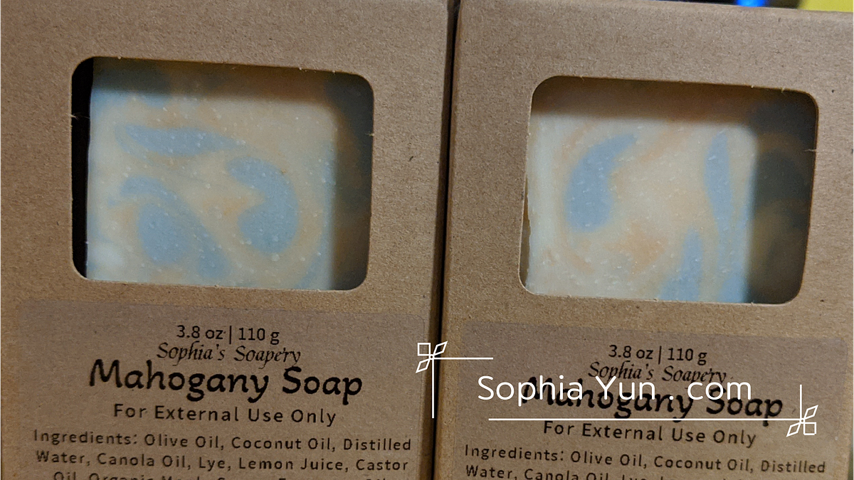 Mahogany Swirl CP Soap with Lemon Juice and Maple Syrup | Cold Process ...