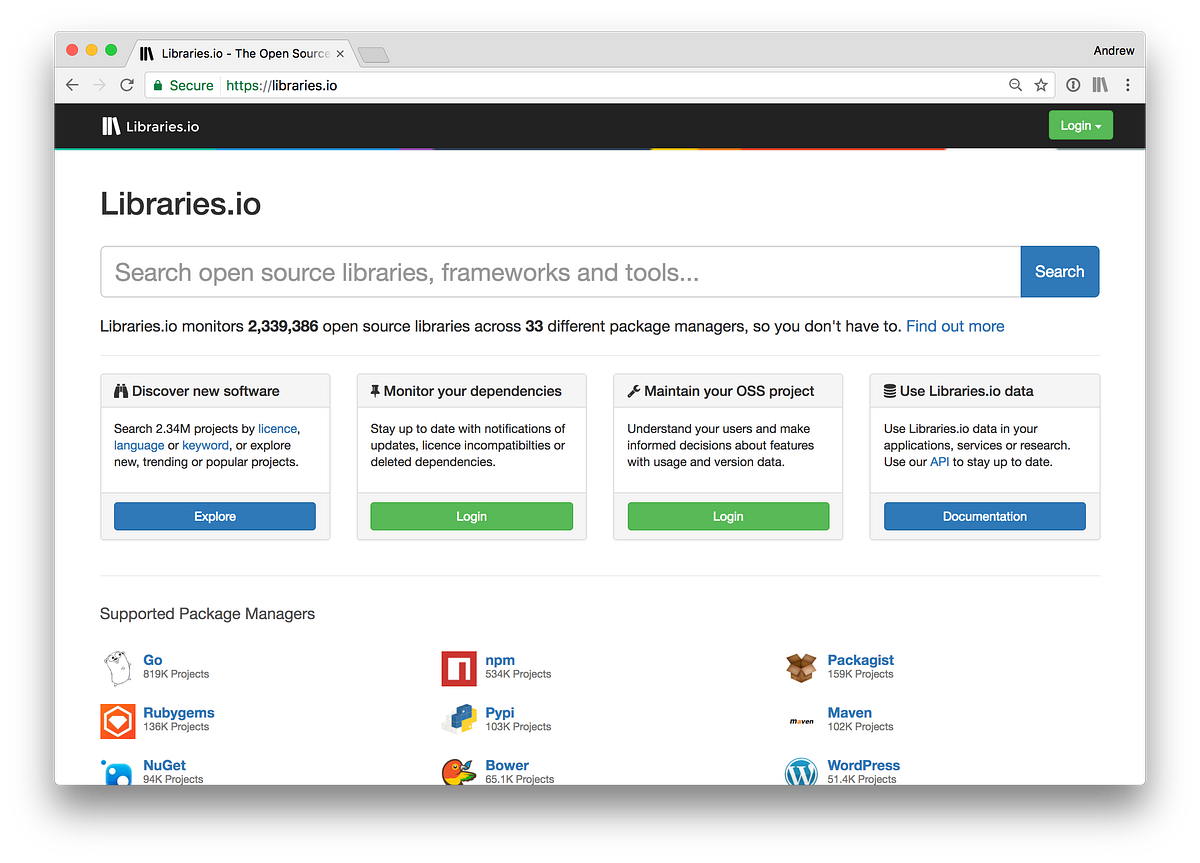 Libraries.io June Progress Update | by Andrew Nesbitt | Libraries.io ...