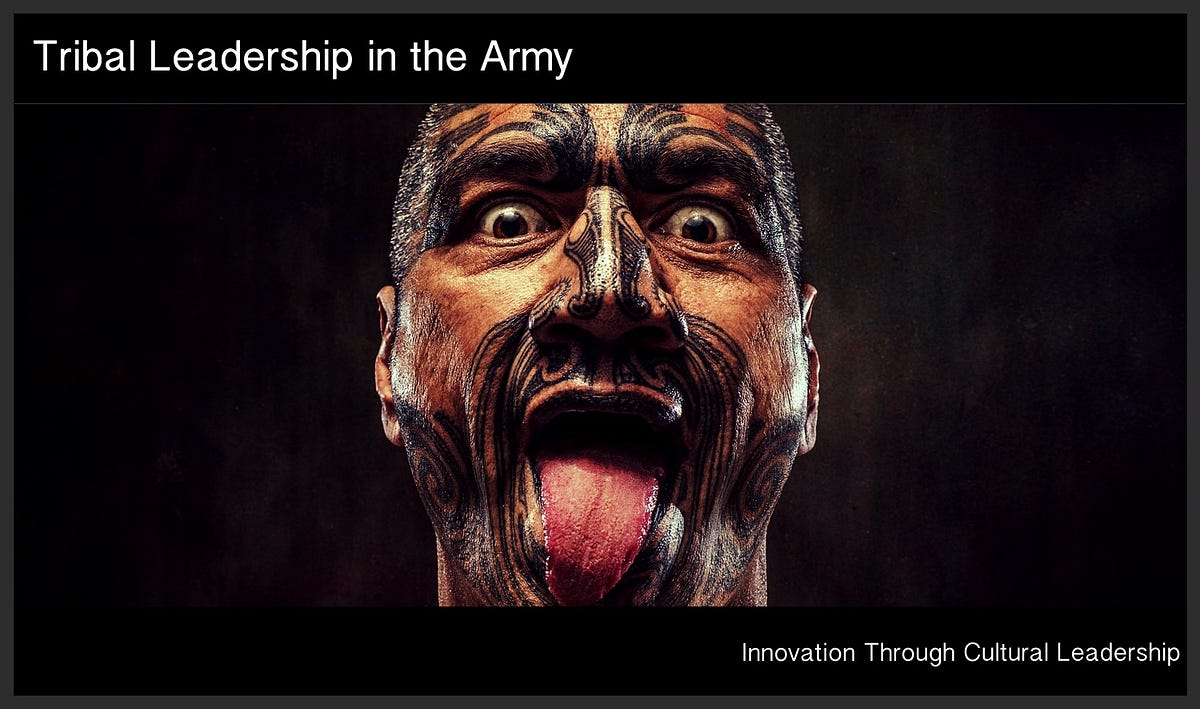 Tribal Leadership in the Army. Innovation Through Cultural Leadership ...