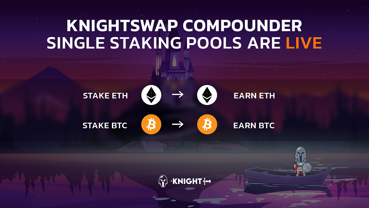 Single Staking BTC & ETH Auto-Compounders | by Knightswap | KNIGHT BSC ...