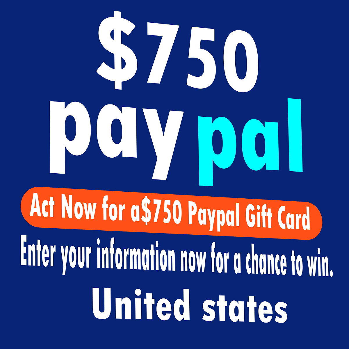 Act Now for a $750 PayPal Gift Card! - Handislight - Medium
