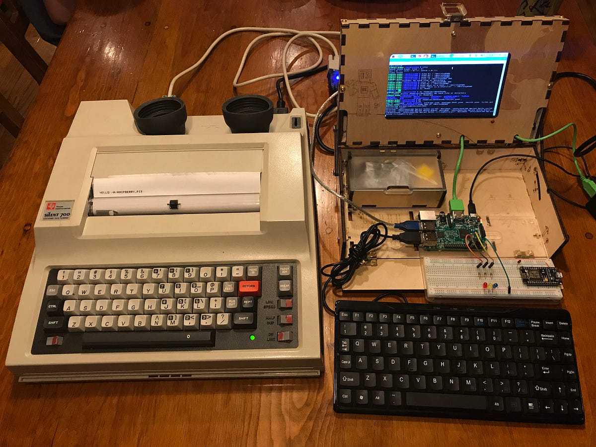 This Vintage TI Silent 700 Terminal Connects to a Raspberry Pi and ...